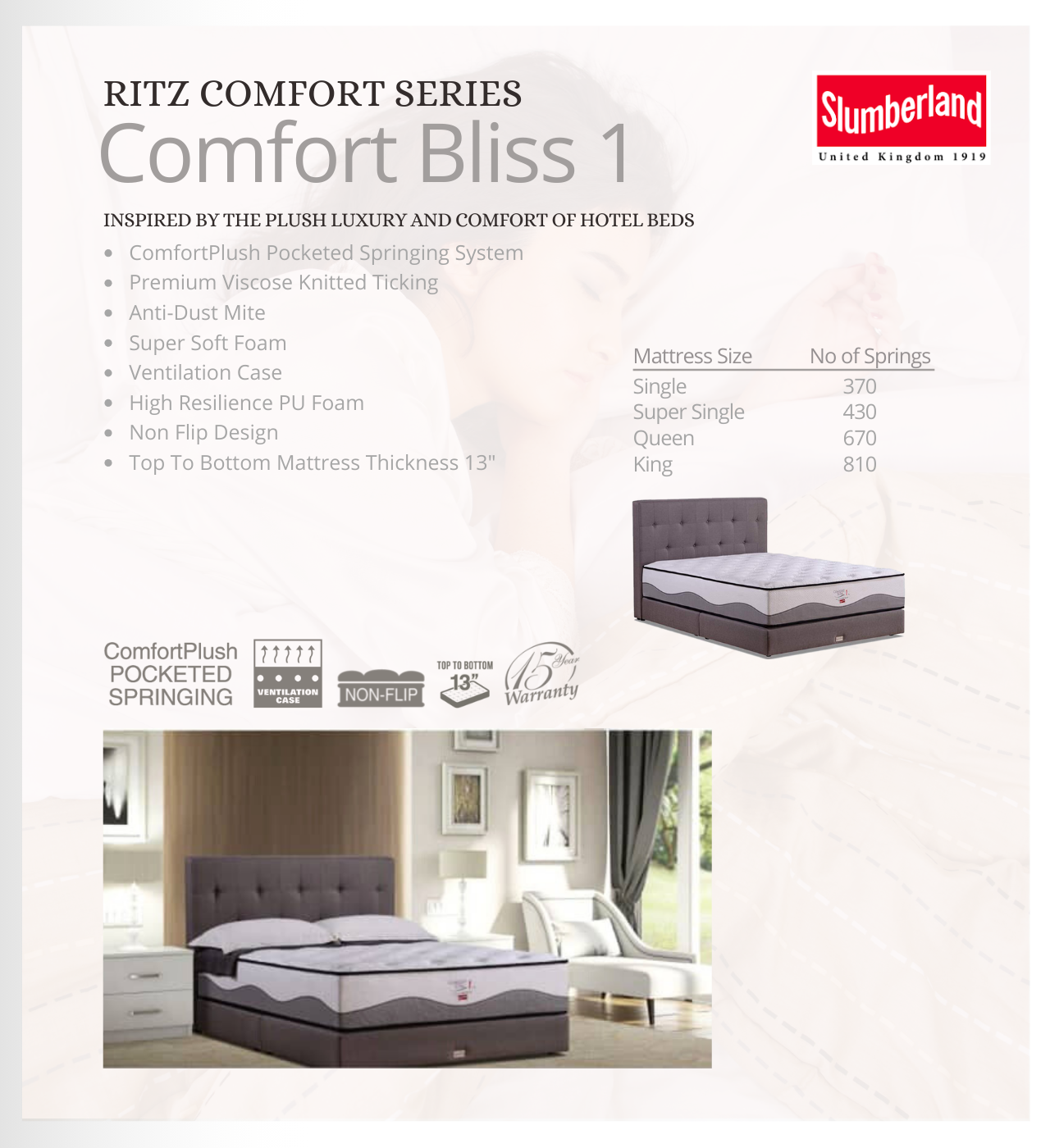 Online Furniture JB-SG :: Bedroom :: Comfort Bliss 1